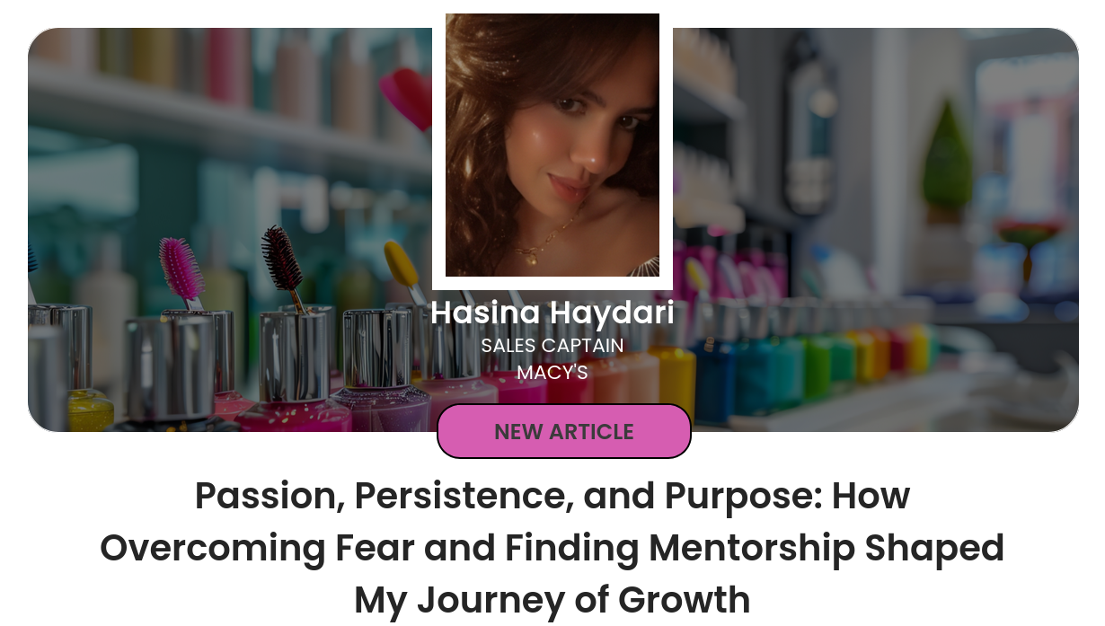 Passion, Persistence, and Purpose: How Overcoming Fear and Finding Mentorship Shaped My Journey ...