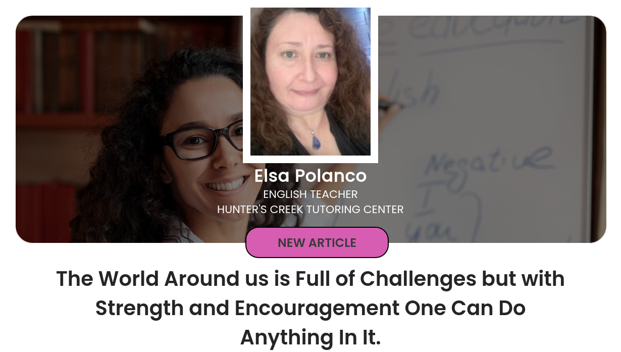 The World Around us is Full of Challenges but with Strength and ...