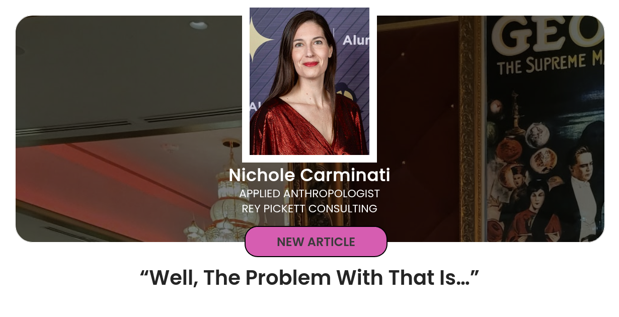 “Well, The Problem With That Is…”