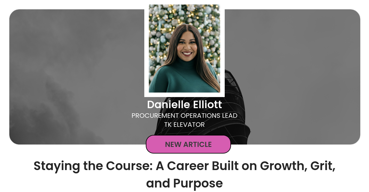 Staying the Course: A Career Built on Growth, Grit, and Purpose